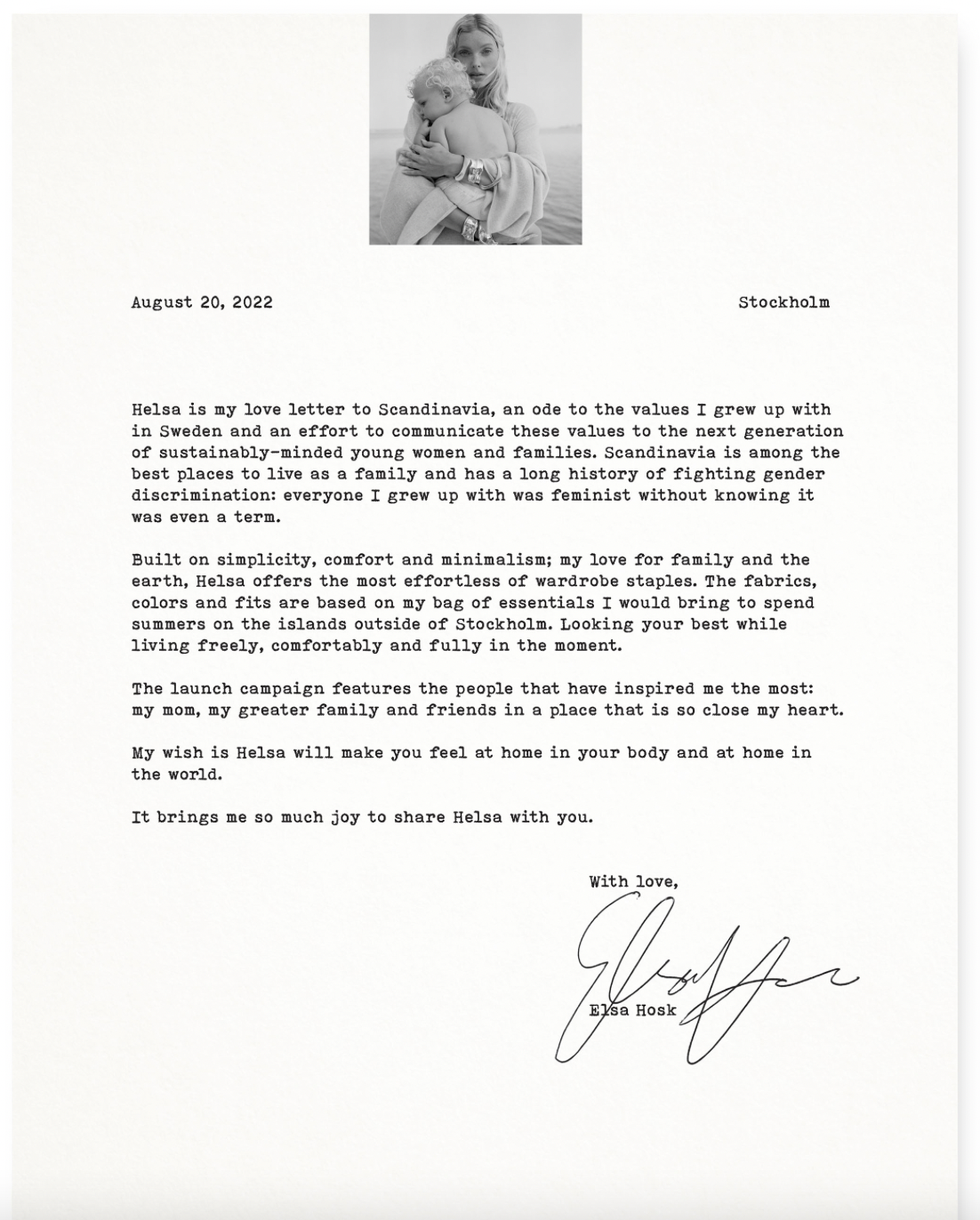 Everything to Know About Elsa Hosk’s Ready-To-Wear Brand ‘Helsa Studio ...